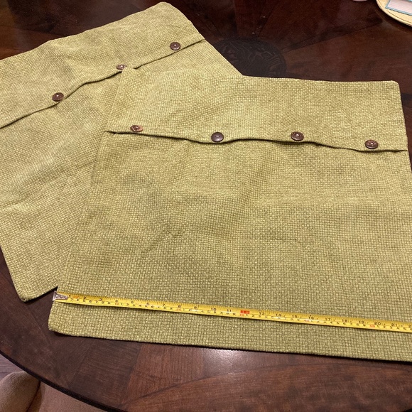 Accents | 2 Euro Shams Mid Century Modern With Large Brown Buttons Nwot ...